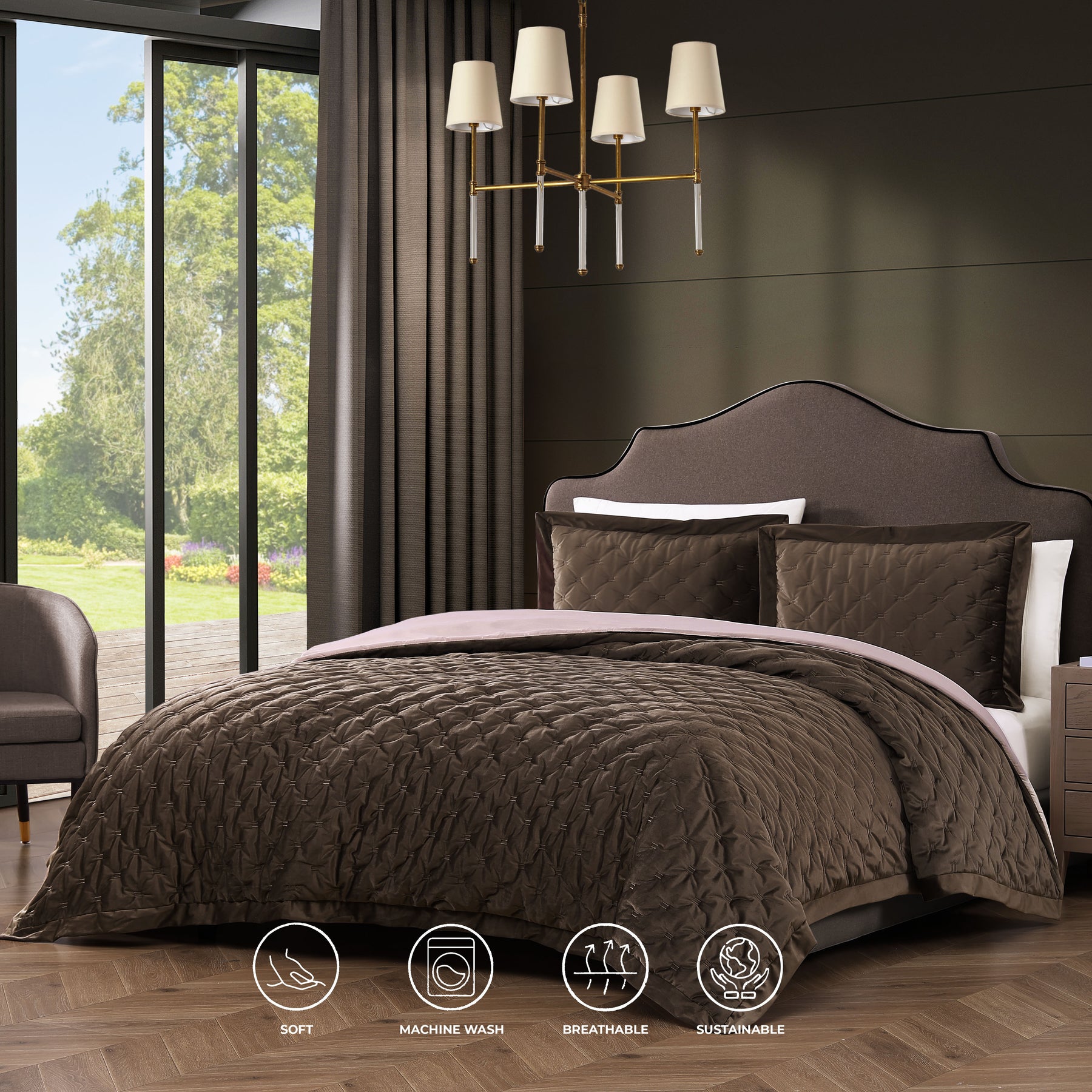 Bebejan 3 Piece Velvet Comforter Set – Latest Bedding