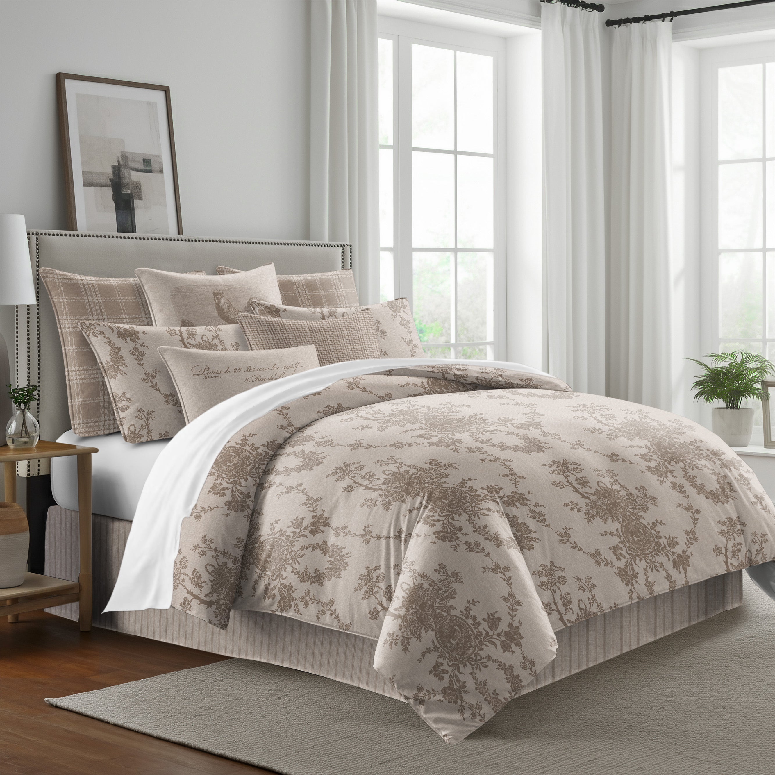 Country Lane Natural 8 Piece Coverlet Set – Latest Bedding